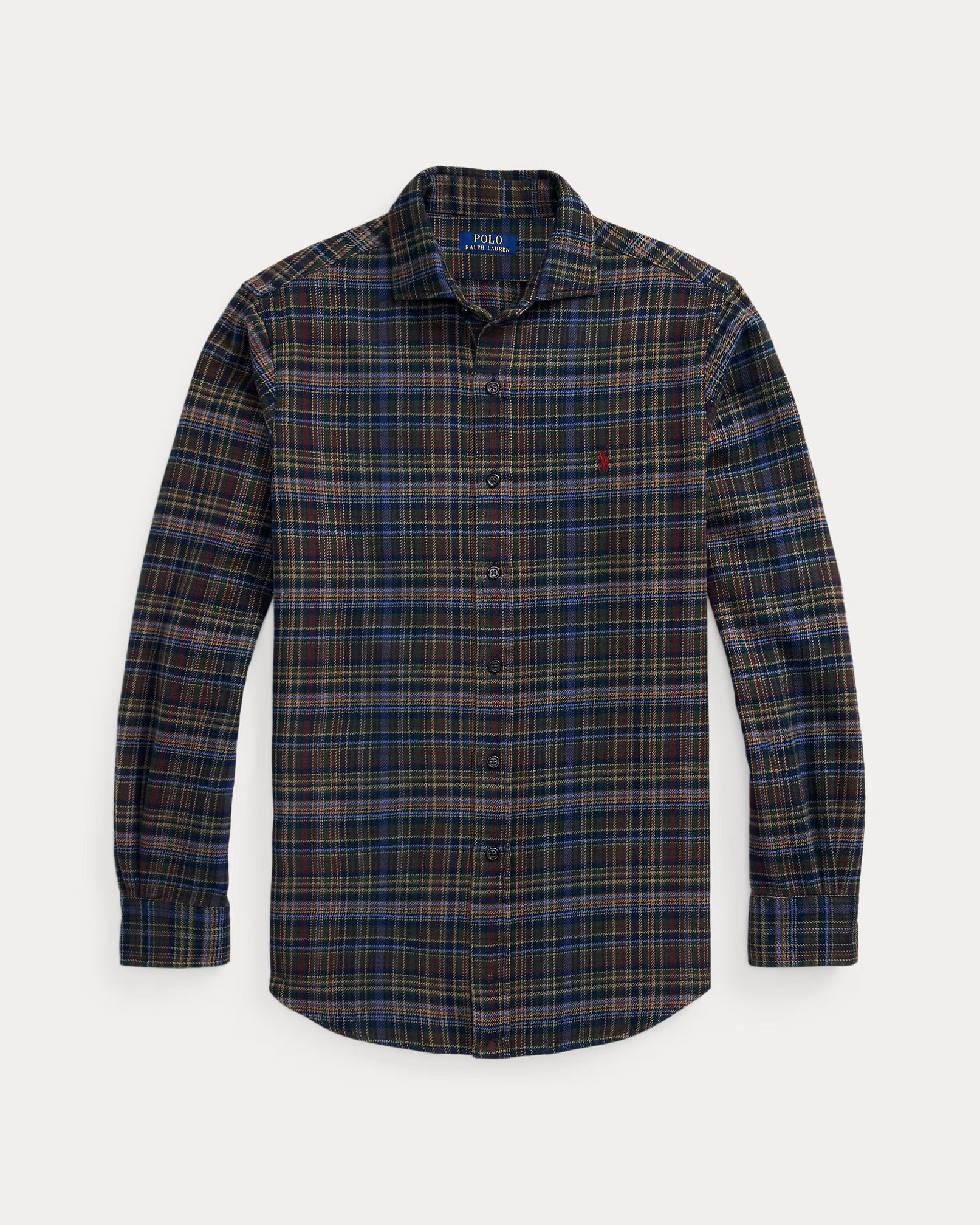 Polo Ralph Lauren - Classic Fit Plaid Brushed Flannel Shirt in Pine/Na